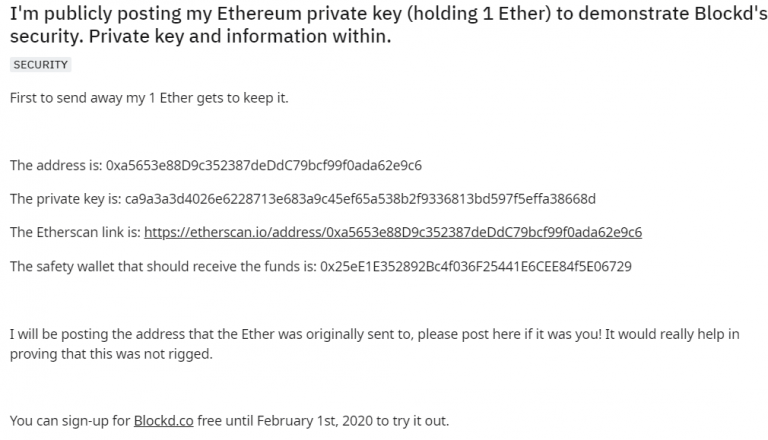 "เอ้า!! นี่ Private Key ของผม ลองขโมยเงินดูสิ" : ผู้ใช้ Reddit รายหนึ่ง ...