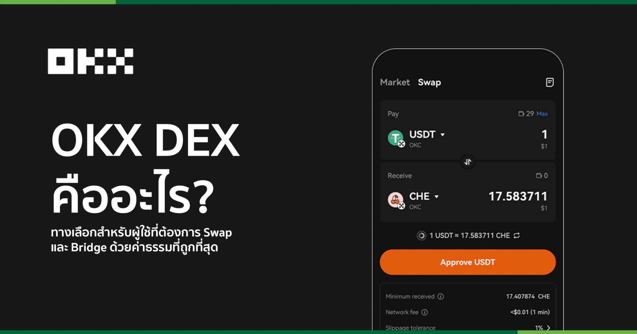 OKX DEX คืออะไร? ตัวช่วยเปรียบเทียบราคา DEX ที่รองรับมากกว่า 10 เชน